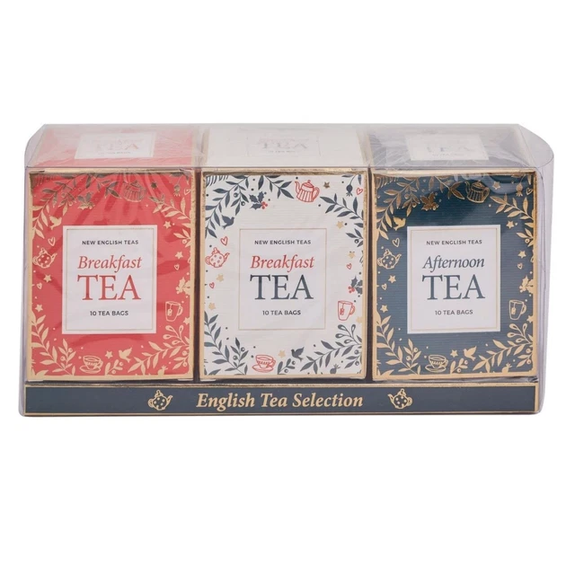 NEW ENGLISH TEAS Christmas Themed English Tea Carton Gift Set of 3 £6. ...