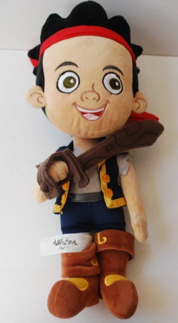 DISNEY STORE JAKE And The Neverland Pirates Jake Pirate Soft Plush Soft ...
