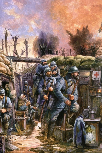 WW1 - FRENCH Trench Under Enemy Fire £1.70 - PicClick UK