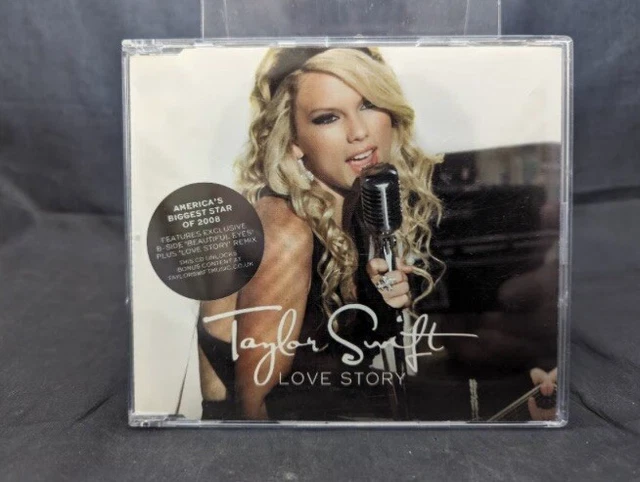 Taylor Swift Love Story Ultra Rare 2008 Uk Cd With Hype Near Mint Jewel