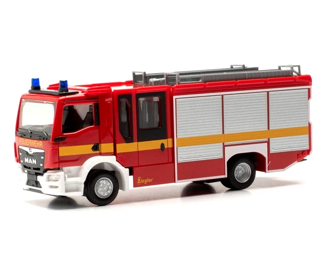 HERPA MODELL 1:87/H0 MAN TGM CC Ziegler-Z-Cab, Löschfahrzeug „Feuerwehr ...