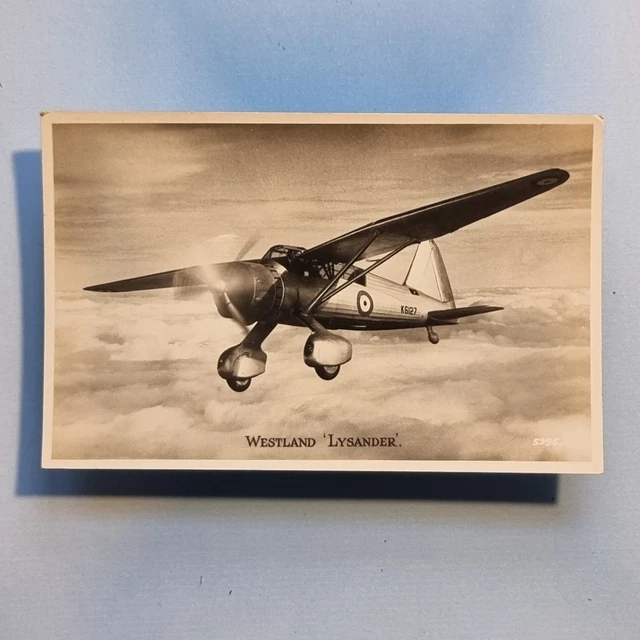 WW2 AIRCRAFT POSTCARD C1940 Westland Lysander Special Ops Transport RAF ...