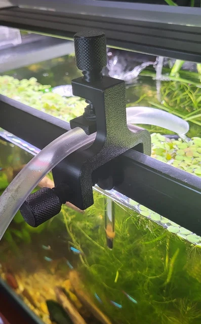 AQUARIUM HOSE |TUBE | adjustable | Fixing Clamp black - marine | fresh ...