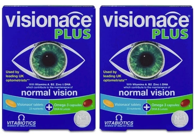 2 X 56 Pack Vitabiotics - Visionace Plus Healthy Eyes & Vision -112 ...