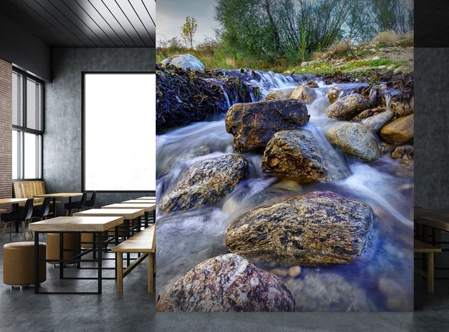 3D STONE RIVER E1070 Wallpaper Mural Paper Wall Print Indoor Murals CA ...