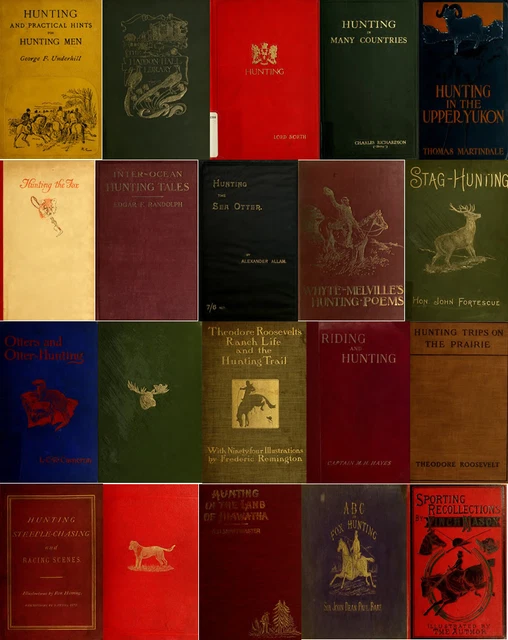 170 RARE OLD Books on Hunting Big Game Outdoor Gun Sport Hunt Shooting ...