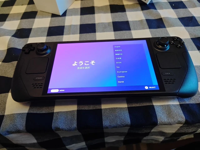 STEAM DECK OLED 1Tb Valve Handheld Portable Gaming Console Black Used ...