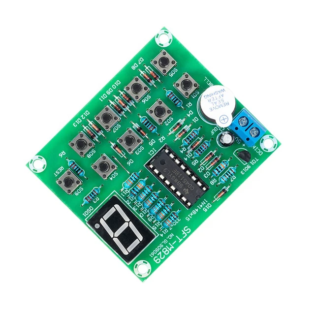 MULTI CHANNEL EIGHT Button Buzzer Kit for Electronics Training and ...