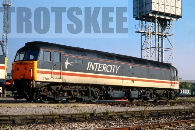 35MM SLIDE BR British Rail Diesel Loco Class 47 47817 1990 Original £4.98 - PicClick UK