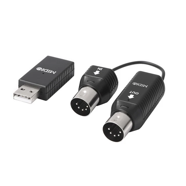 2.4G MIDI WIRELESS Guitar System Audio Receiver Transmitter for ...