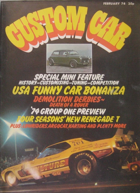 CUSTOM CAR MAGAZINE February 1974 featuring Norton Commando 850 $8.87 ...