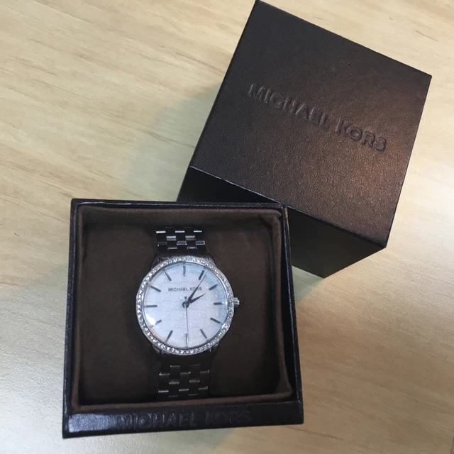 MICHAEL KORS WOMEN'S White Logo Dial Watch, Model MK3372 (J) #964 EUR 7 ...