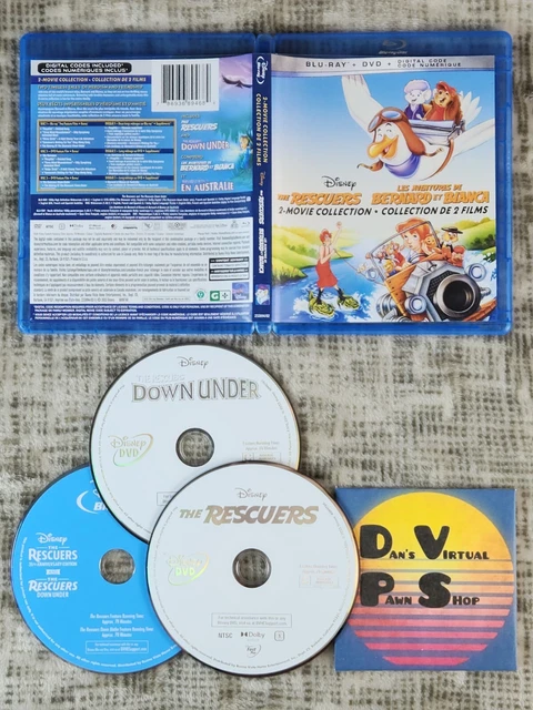 THE RESCUERS - The Rescuers Down Under Blu-ray Bilingual 2 Movie ...