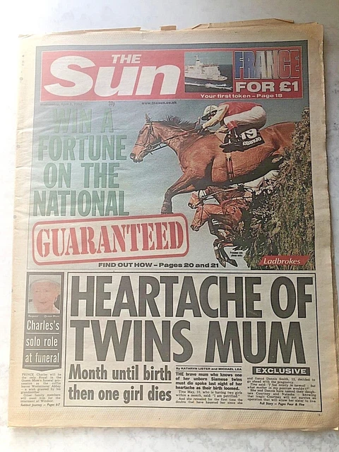 THE SUN NEWSPAPER 3 APRIL 2002 PAGE 3 ZOE McCONNELL DAVID BECKHAM MAN ...