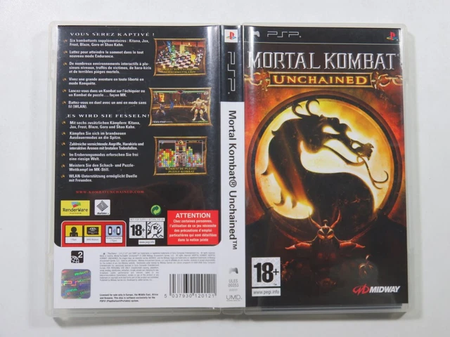 MORTAL KOMBAT UNCHAINED Sony Playstation Portable (Psp) Fr Occasion EUR ...