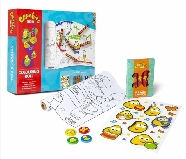 CBEEBIES 2.4M COLOURING Roll £8.99 - PicClick UK