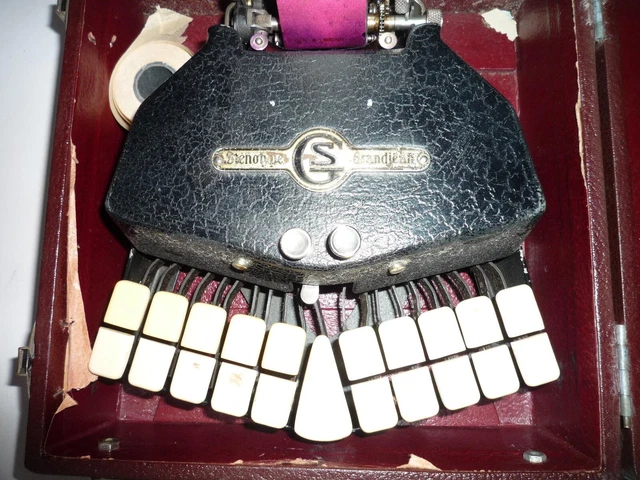 STENOTYPE GRANDJEAN MACHINE à Écrire EUR 60,00 - PicClick FR
