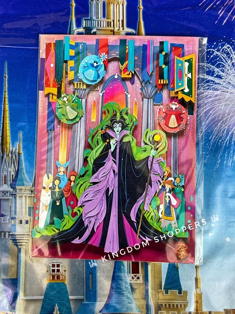 2024 DISNEY WONDERGROUND Ryan Riller Sleeping Beauty Maleficent 5x7 ...
