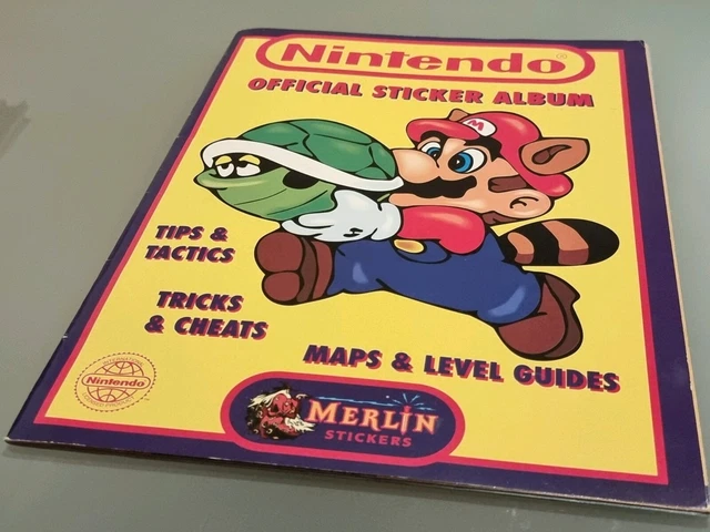 MERLIN OFFICIAL NINTENDO Sticker Album 1992 - Part Complete - Retro ...