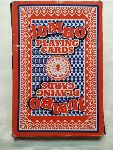JUMBO PLAYING CARDS by Fun Express - Gigantic 8" by 12" Counted 52 + 2 ...