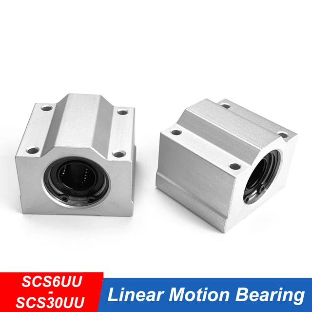 LINEAR MOTION 6MM-30MM Shaft Sliding Bearing Block With 8mm Bore SCS6UU ...