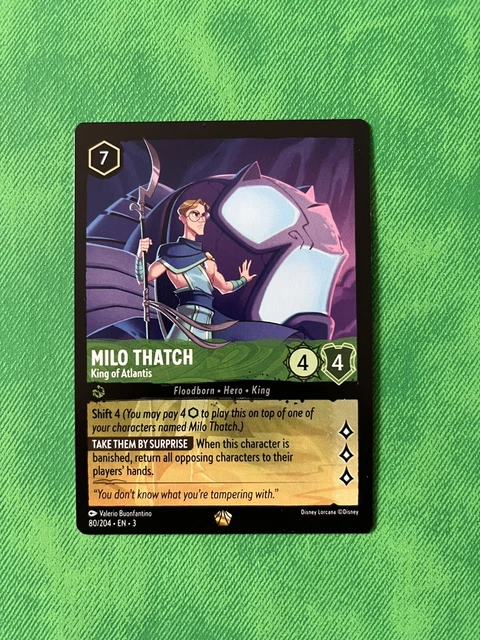 MILO THATCH KING of Atlantis 80/204 NF Légendaire Lorcana Into the ...
