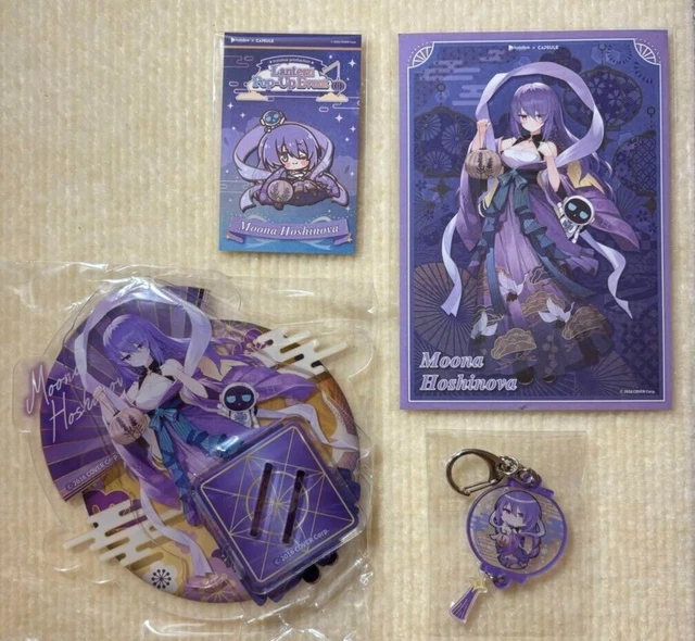 HOLOLIVE MOONA HOSHINOVA Taipei fanfanscafe Acrylic stand key chain set ...