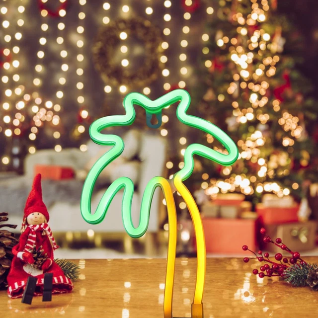 PALM TREE NEON Light LED Light Desktop Night Lamp for Bedroom Living ...