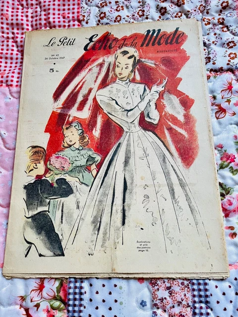 VINTAGE FRENCH MAGAZINE le petit echo de la mode wedding fashion ...