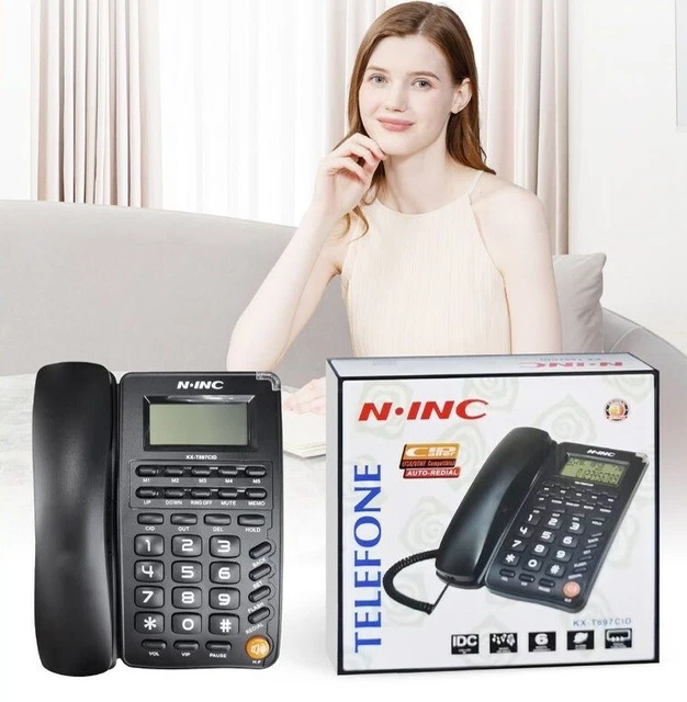 TÉLÉPHONE FIXE AVEC Display Touches Grands Mains Libres Tx-8973 Mélodies Linq EUR 43,24 ...