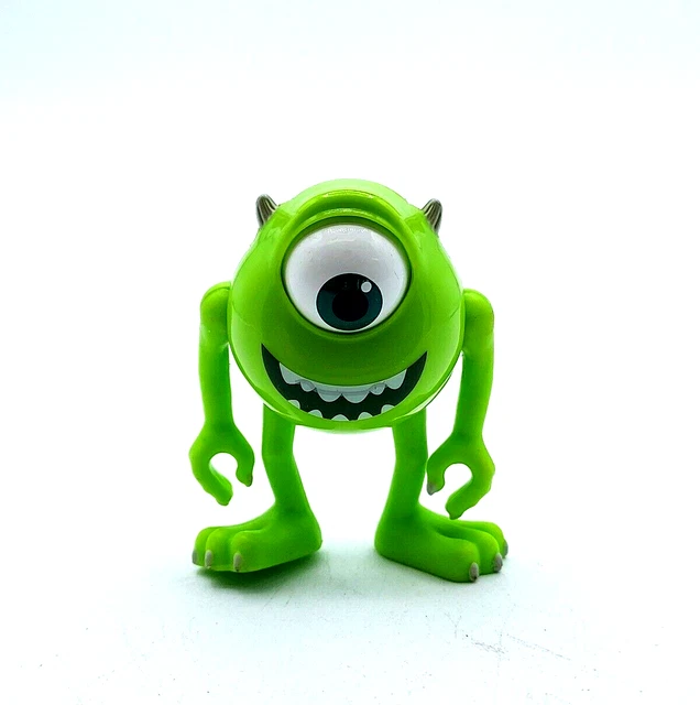DISNEY PIXAR MONSTERS Inc Mike Wazowski Green Plastic One Eyed Figurine ...