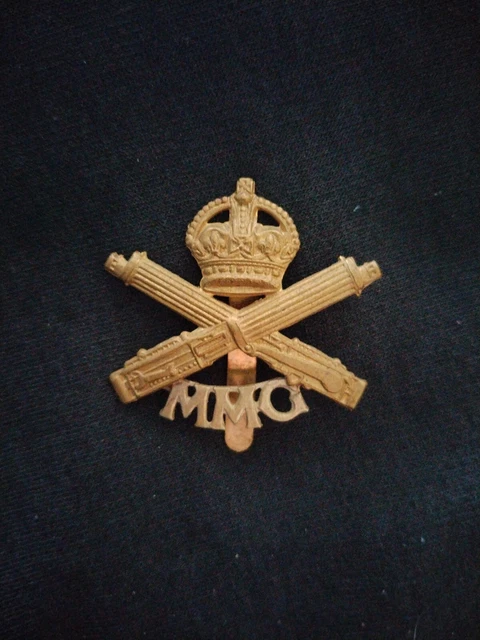 WW1 MOTOR MACHINE Gun Corps MMG Cap Badge Crimp Marked Slider £60.00 ...