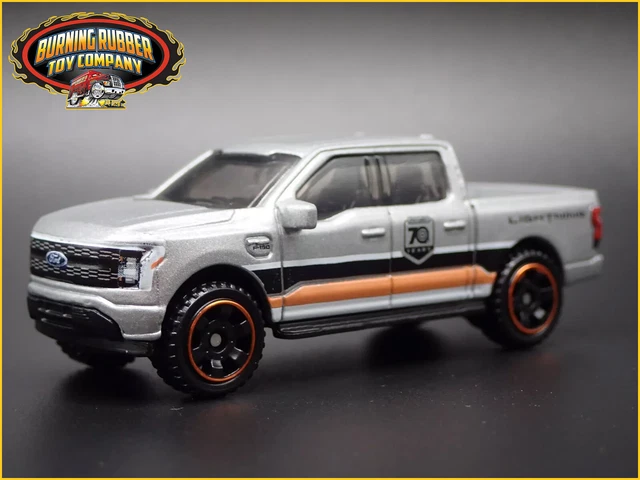 2022-2025 FORD F150 Lightning Pickup Truck Silver 1/64 Scale Diecast ...