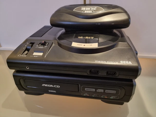 SEGA TOWER OF Power - Mega CD 1, Mega Drive 1 & 32X Black Consoles (PAL ...