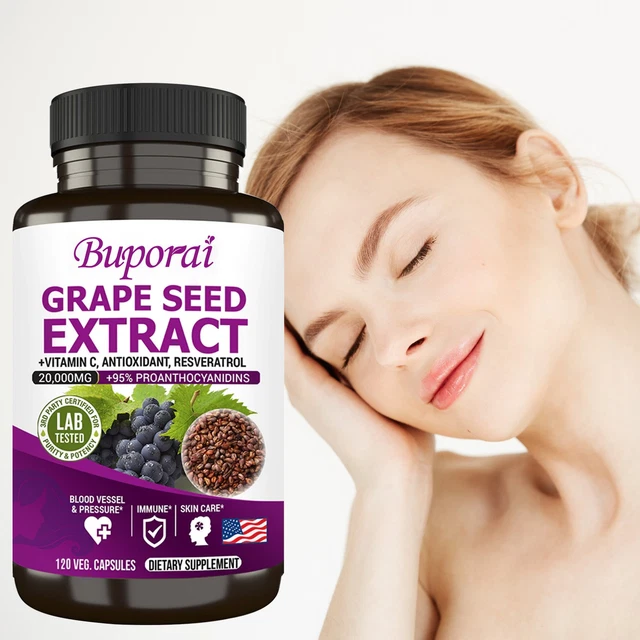 GRAPE SEED EXTRACT -Vitamin C, Anti-aging, Healthy Skin, Heart and ...