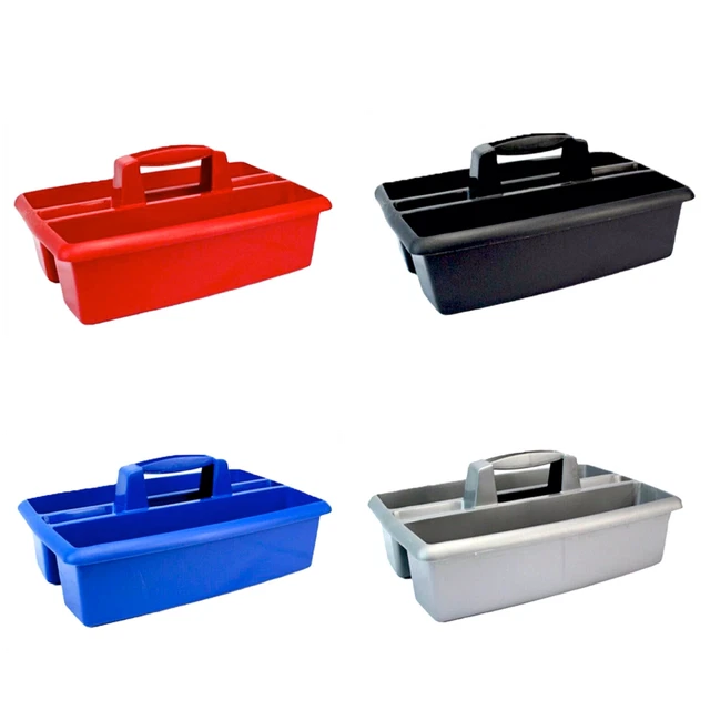 PLASTIC CARRY CADDY Cleaning With Handle Tidy Up Strong Large £6.07 ...