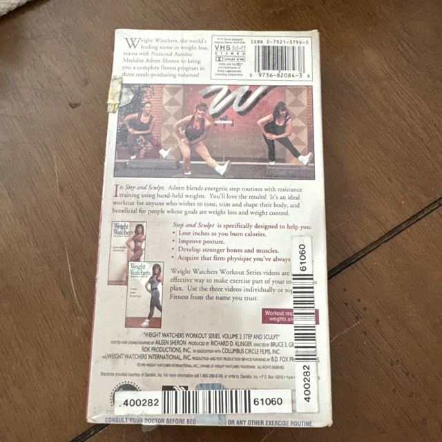 SEALED VHS WEIGHT Watchers Workout Series: Step and Sculpt Vol. 2 ...