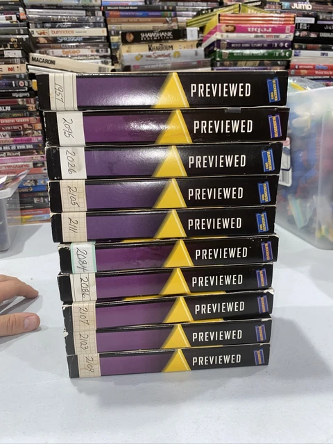 LOT OF 10 Blockbuster Pre-Viewed VHS Video Collection 🇺🇸 SHIPPED EUR 18 ...
