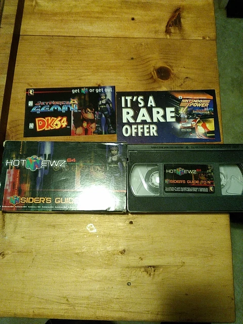 HOT NEWZ 64 Insider's Guide N64 VHS Video Nintendo Power JetForce ...