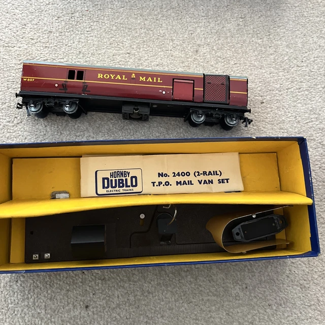 HORNBY DUBLO TPO Mail Van Set Royal mail W807 - OO Gauge VGC £5.99 ...