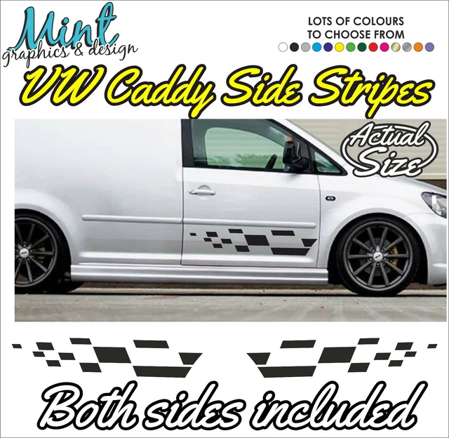 VW CADDY SIDE Stripes R SPORTLINE Decals Stickers Van Graphics FREE P&P ...