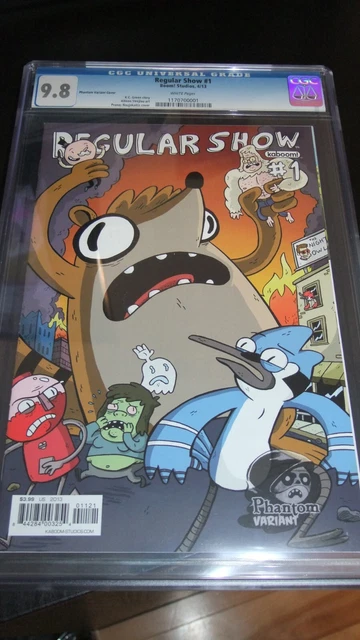 COUVERTURE VARIANTE FANTÔME Boom Studios Regular Show #1 Cgc 9,8 ...
