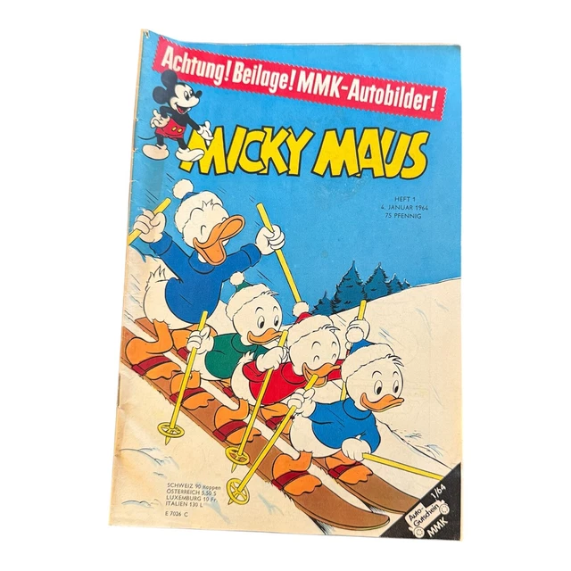 WALT DISNEYS MICKY Maus Heft 1 1964 Comic Ehapa EUR 49,90 - PicClick DE