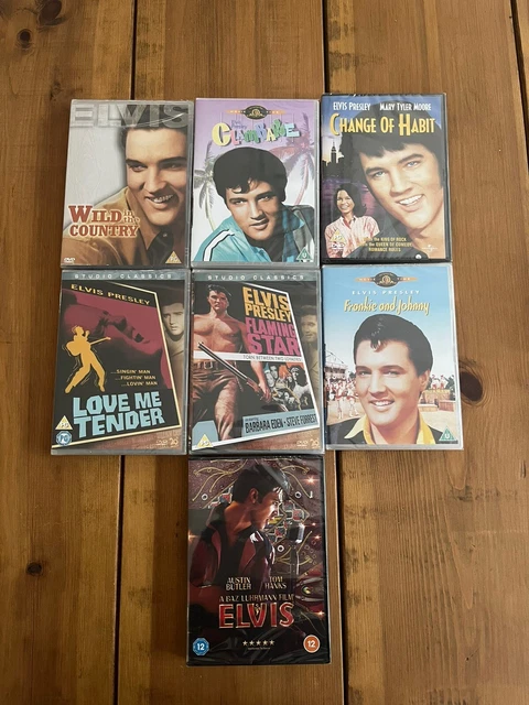 7 X DVD Elvis Presley Movies / Films Bundle / Job Lot (Region 2 DVDs ...