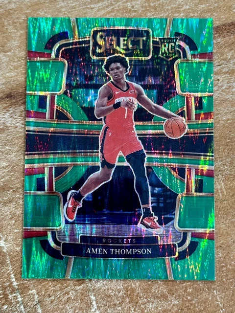 2023-24 FUSÉES PANINI Select Amen Thompson recrue GREEN SHOCK PRIZM RC SSP (B) EUR 0,92 ...