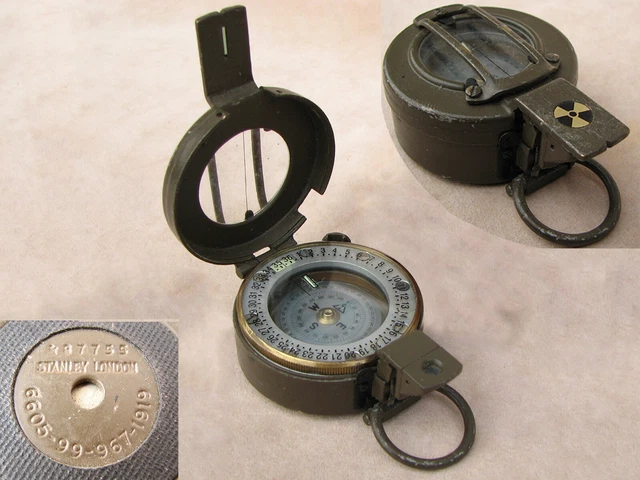 BRITISH ARMY STANLEY G150 degrees version prismatic compass. £95.00 ...