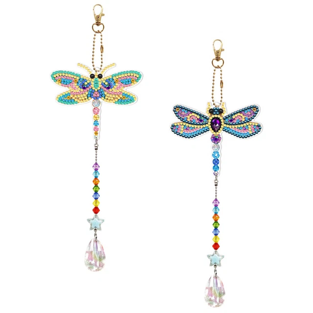 PORTE-CLÉS DIAMANT DOUBLE Face Abdos Strass Ornements Suspendus De ...