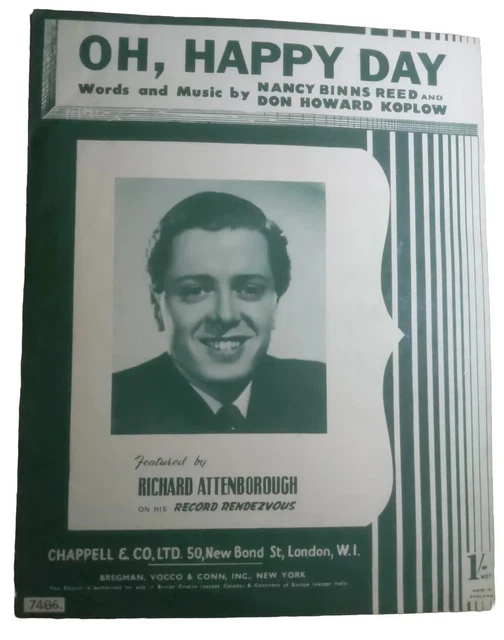 SPARTITI - OH HAPPY DAY - RICHARD ATTENBOROUGH Vintage 1952 EUR 5,77 ...