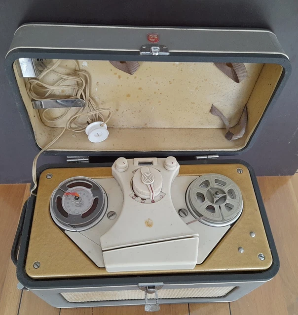 🇨🇵 MAGNÉTOPHONE À bande Philips vintage collection année 50 rare ...