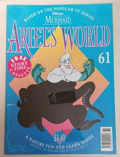 MAGAZINE - VINTAGE Walt Disney Little Mermaid Ariel's World Magazine ...